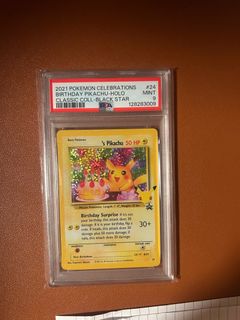 🇬🇧 PSA 10 Birthday Pikachu 25th Anniversary Pokemon Celebrations ...