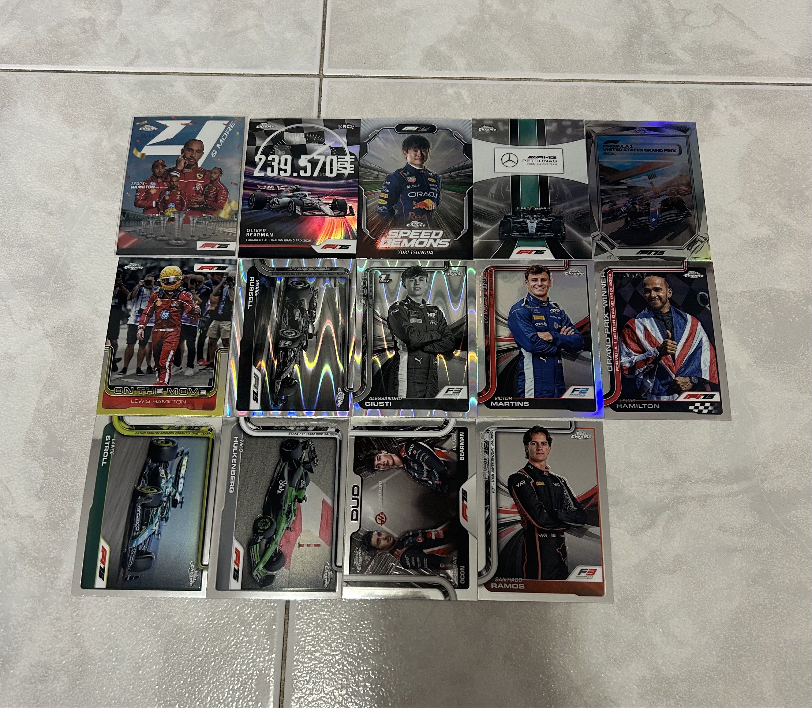 wts wtt f1 topps chrome 2025 cards formula one f2 f3 | lewis hamilton 4 ...
