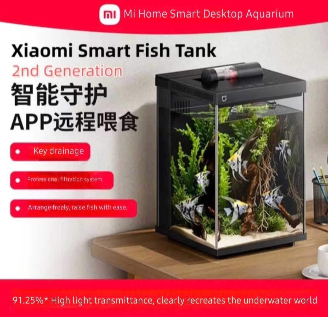Xiaomi Smart Aquarium Programmable Light Auto Feed, Pet Supplies, Homes ...