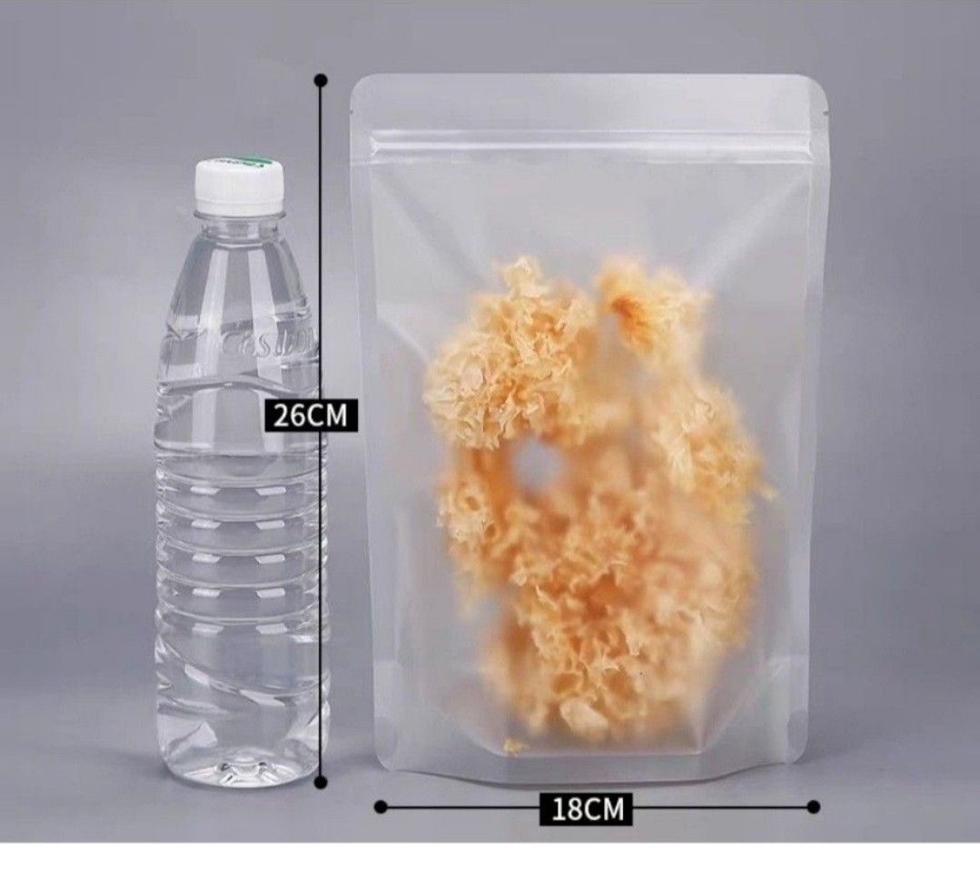 XL size Frosted Matte Ziplock Cookie Bag Resealable Food Packaging ...