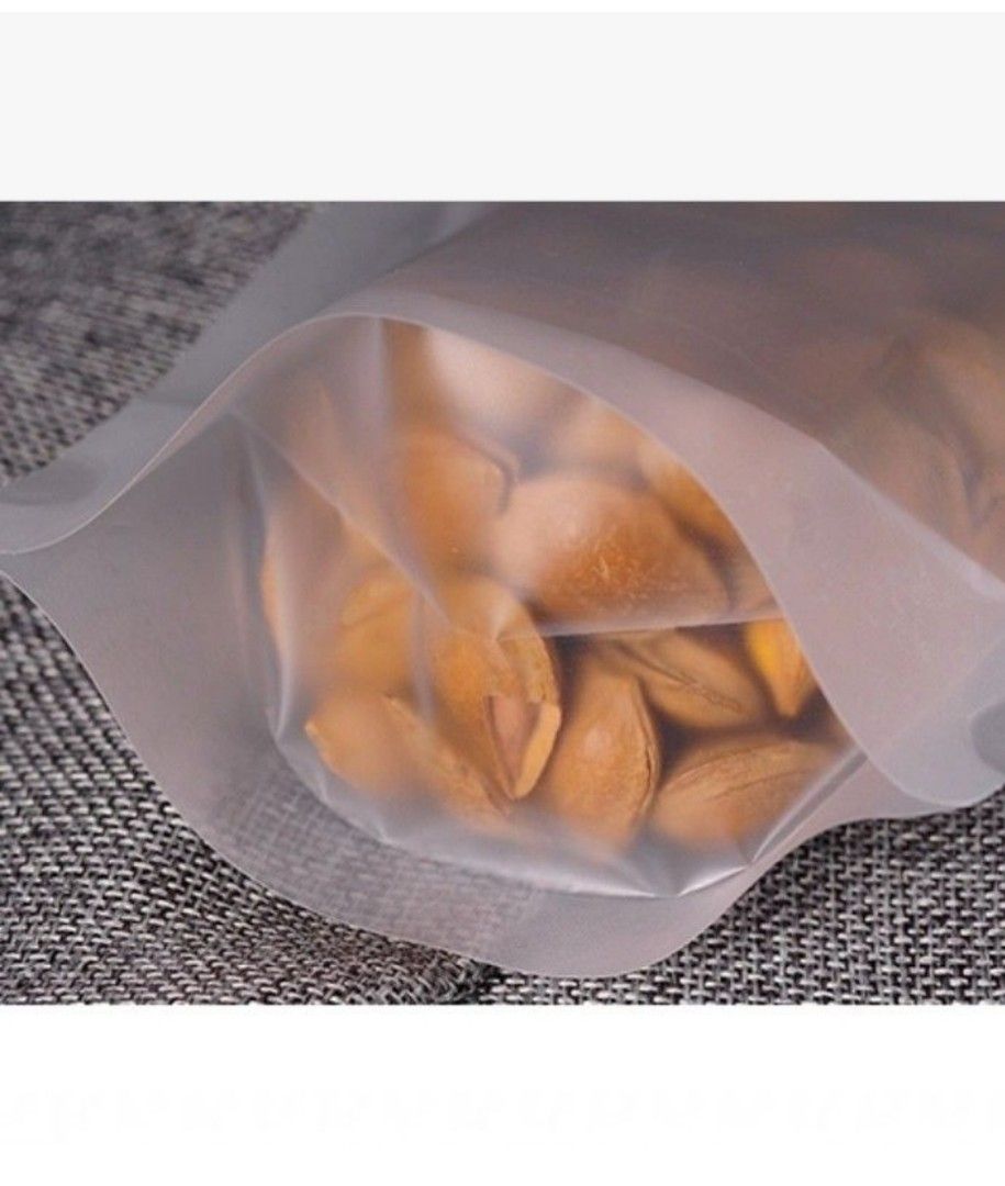 XL size Frosted Matte Ziplock Cookie Bag Resealable Food Packaging ...