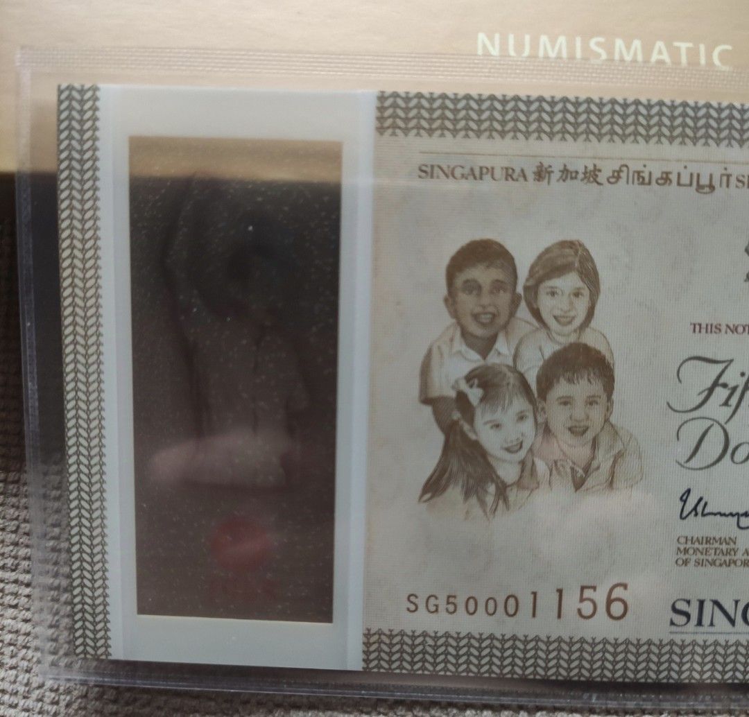 00 1156 Spore SG50 Commemorative $50 note - Blue serials, Hobbies ...