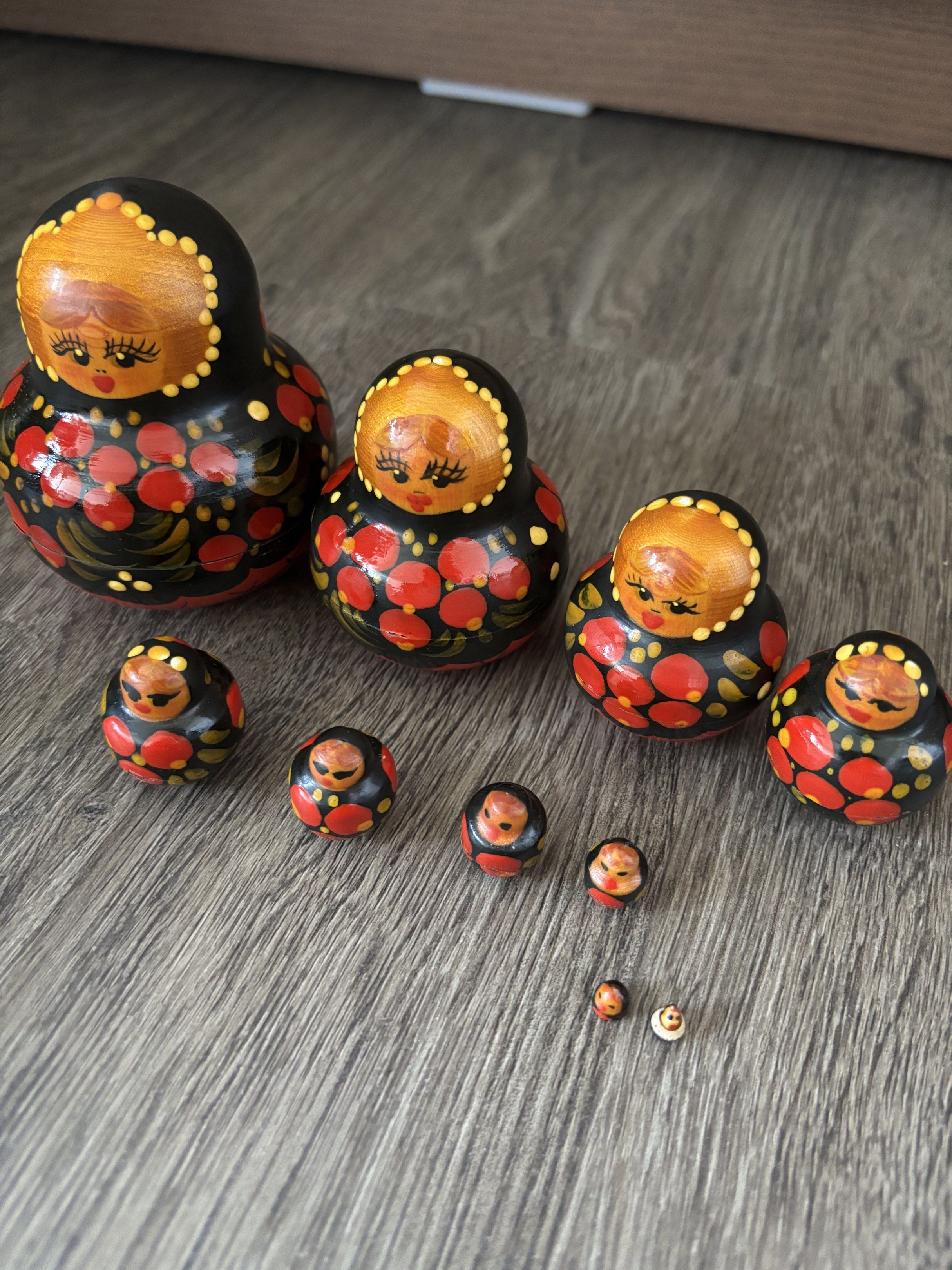 10 pcs set Hand painted Russian Doll, Hobbies & Toys, Memorabilia ...