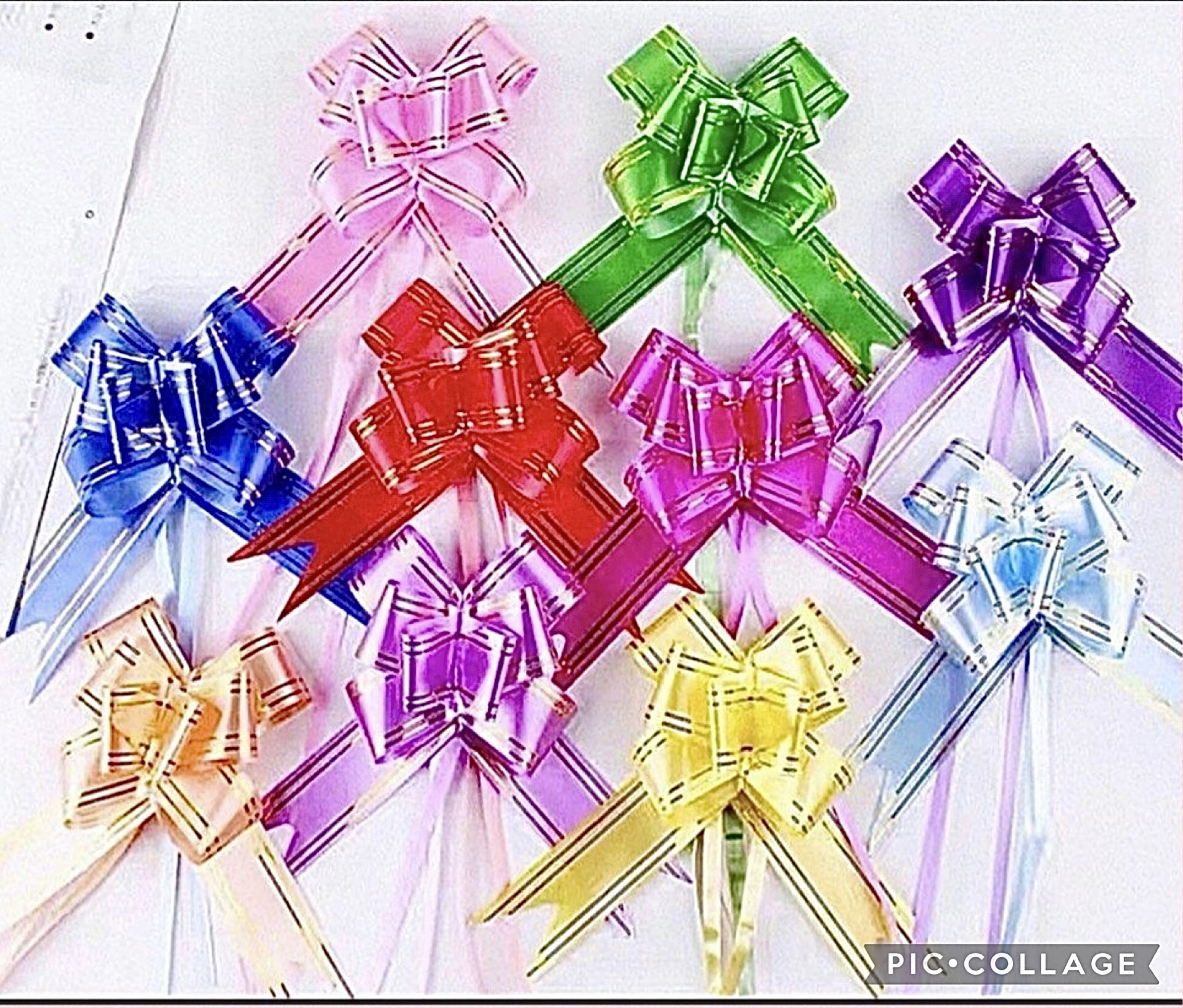 10cm diameter. $1/pc! Min 20 pcs!Pull bow ribbon with gold trimmed ...