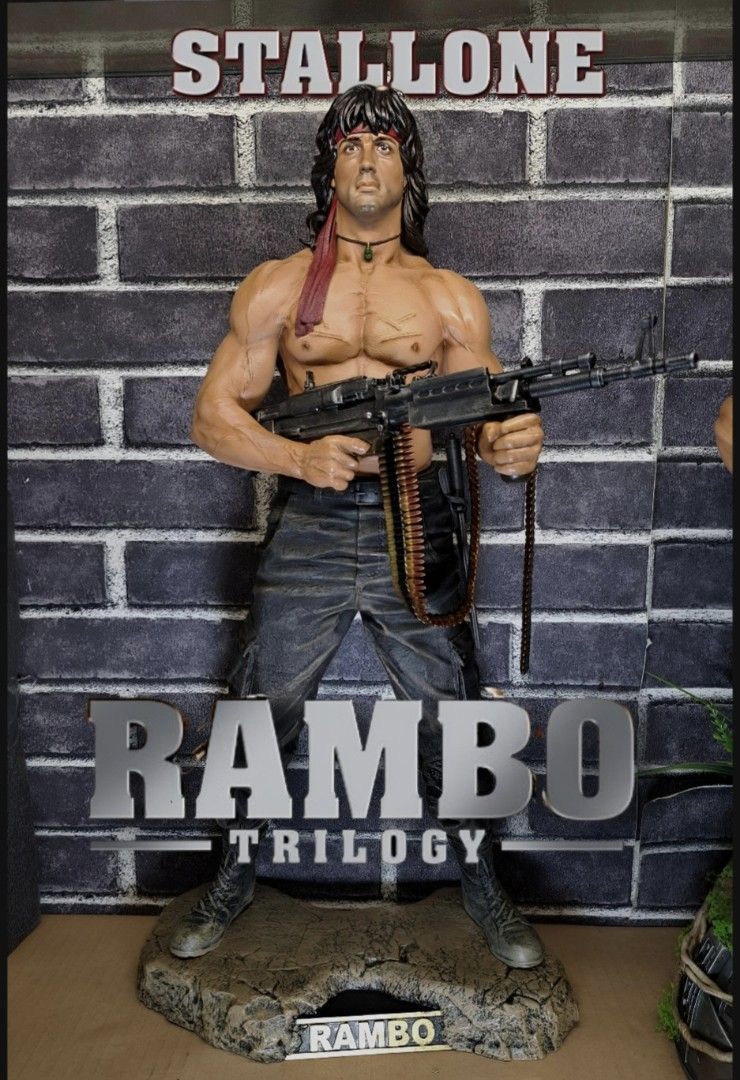 1/4 Rambo First Blood Part II 3D printing Statue for Sale!!, Hobbies ...
