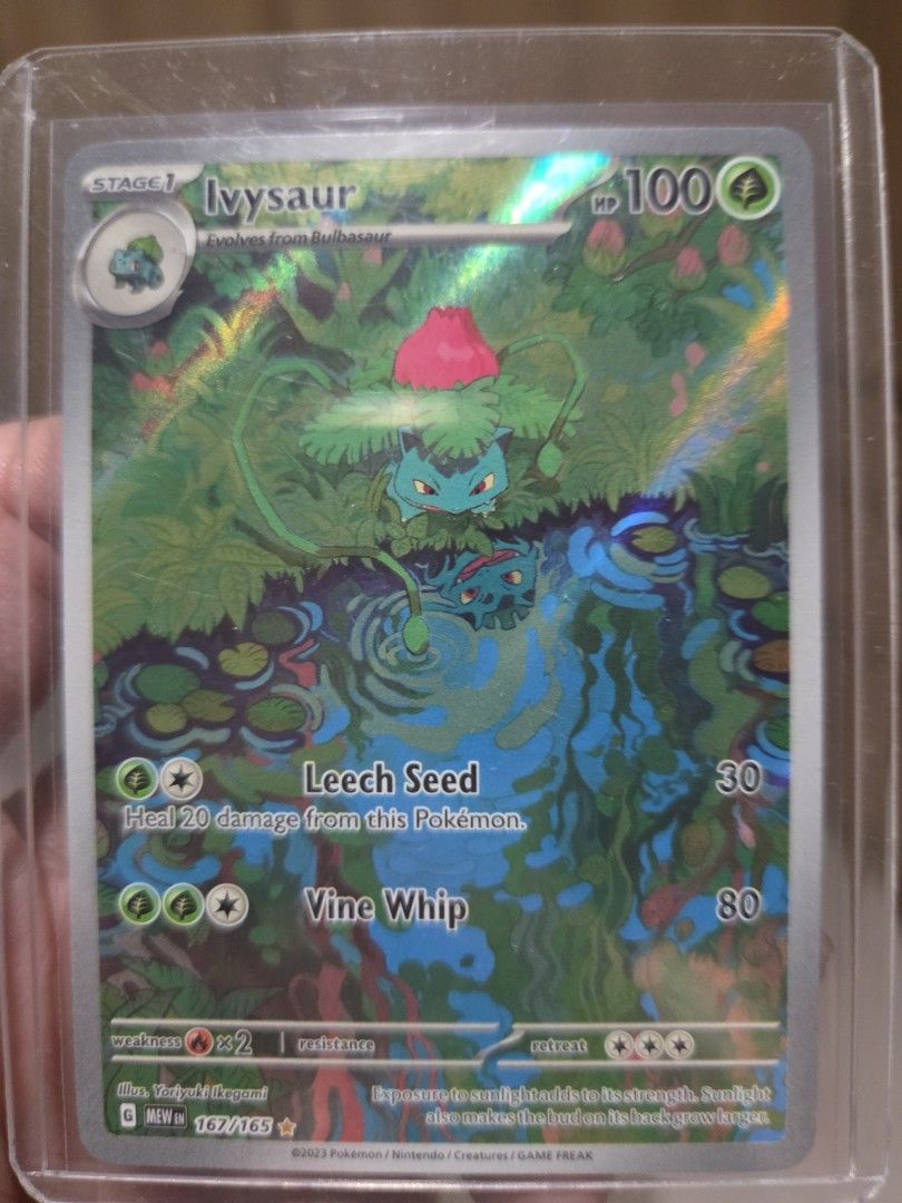 151 Ivysaur IR 167/165 English, Hobbies & Toys, Toys & Games on Carousell