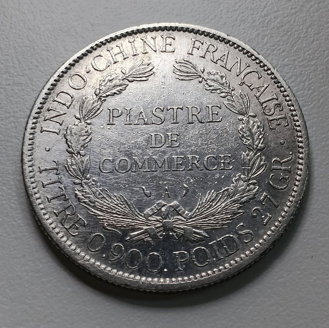 1898 French Indo-China Piastre Silver Coin, Hobbies & Toys, Memorabilia ...