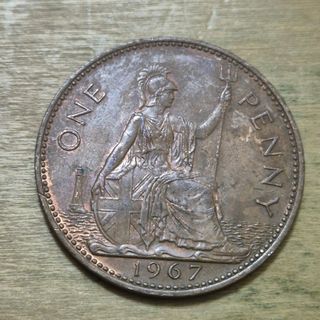 1962 Great Britain Queen Elizabeth II Penny Coin, Hobbies & Toys ...