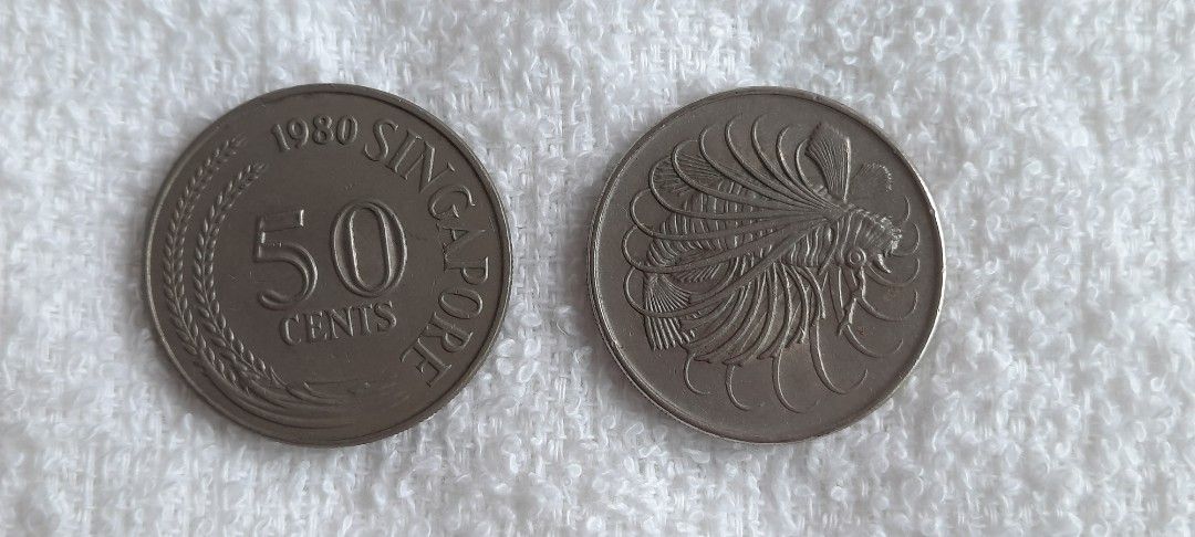 1980 Singapore 50 Cents Coin, Hobbies & Toys, Memorabilia ...