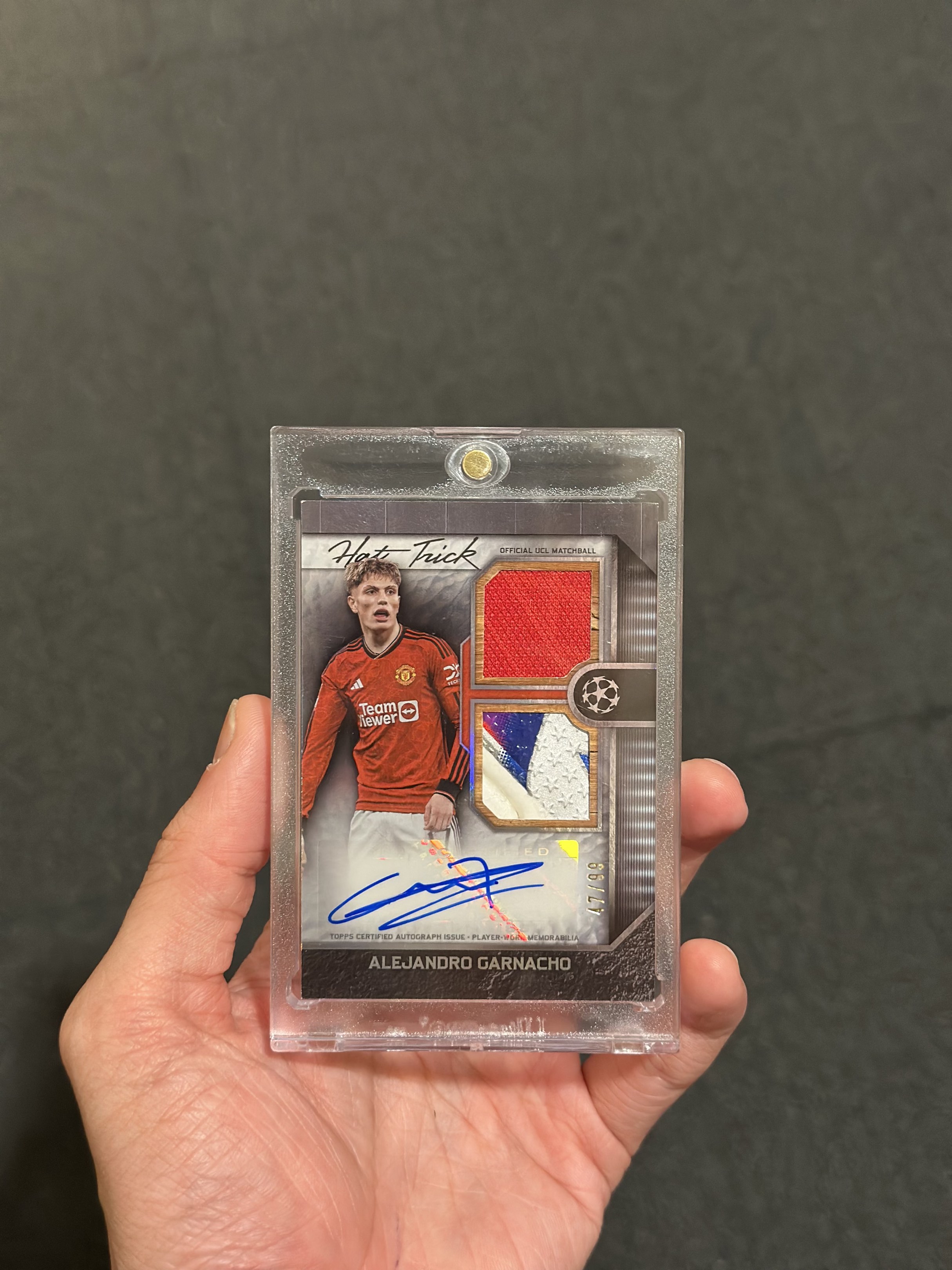 2023-24 Topps Museum UCC Alejandro Garnacho patch auto /99, Hobbies ...