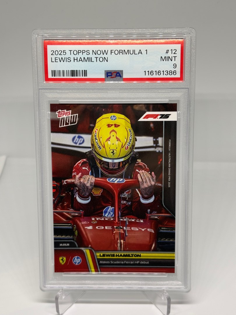 2025 Topps Now Formula 1 Lewis Hamilton Ferrari Debut PSA 9, Hobbies ...