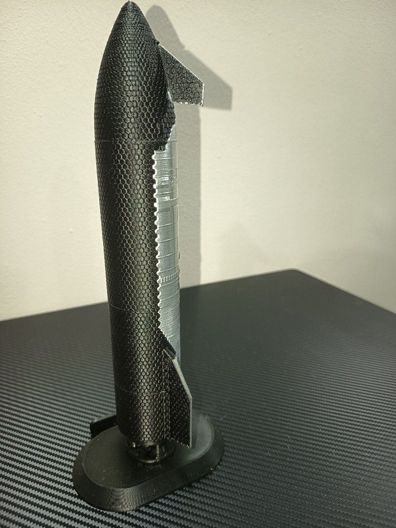 3D printed Starship Model, Hobbies & Toys, Toys & Games on Carousell