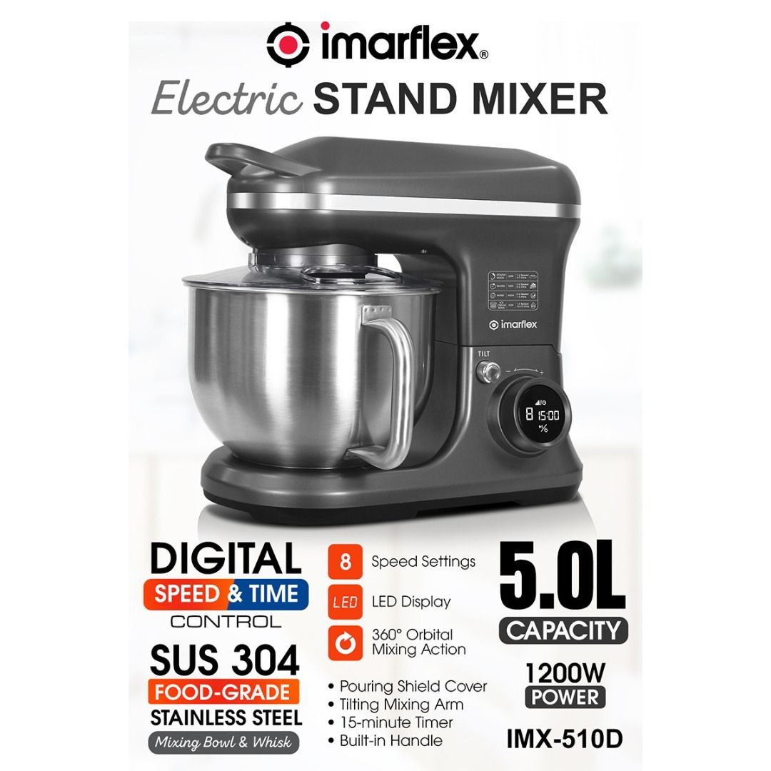5L Digital Electric Stand Mixer, TV & Home Appliances, Kitchen ...