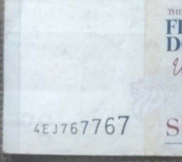 767 767 Sg $50 Radar Repeater number banknote, Hobbies & Toys ...