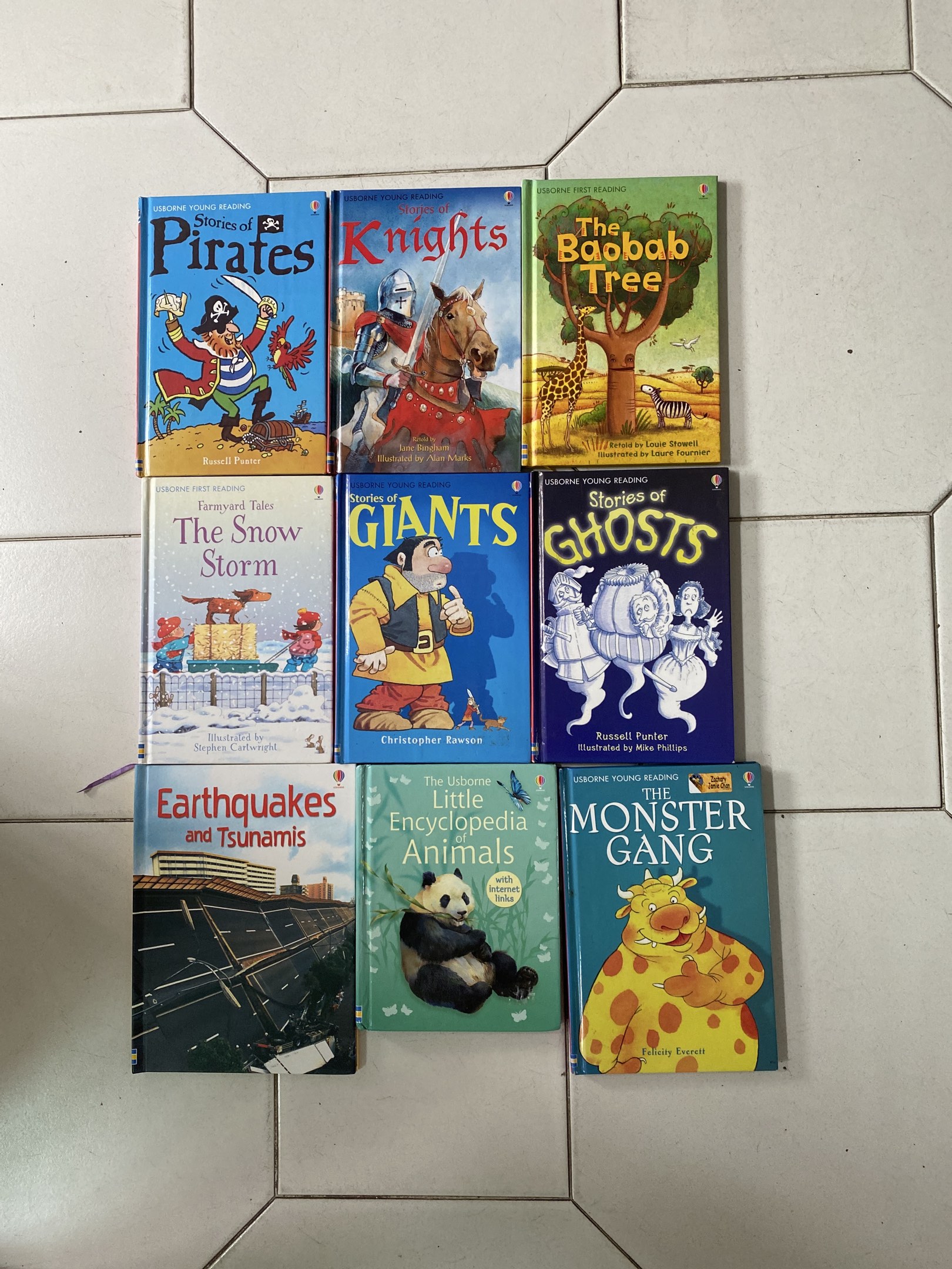 9 X ( bundle of 9) (all hard covered) Usborne Reading Books as shown ...