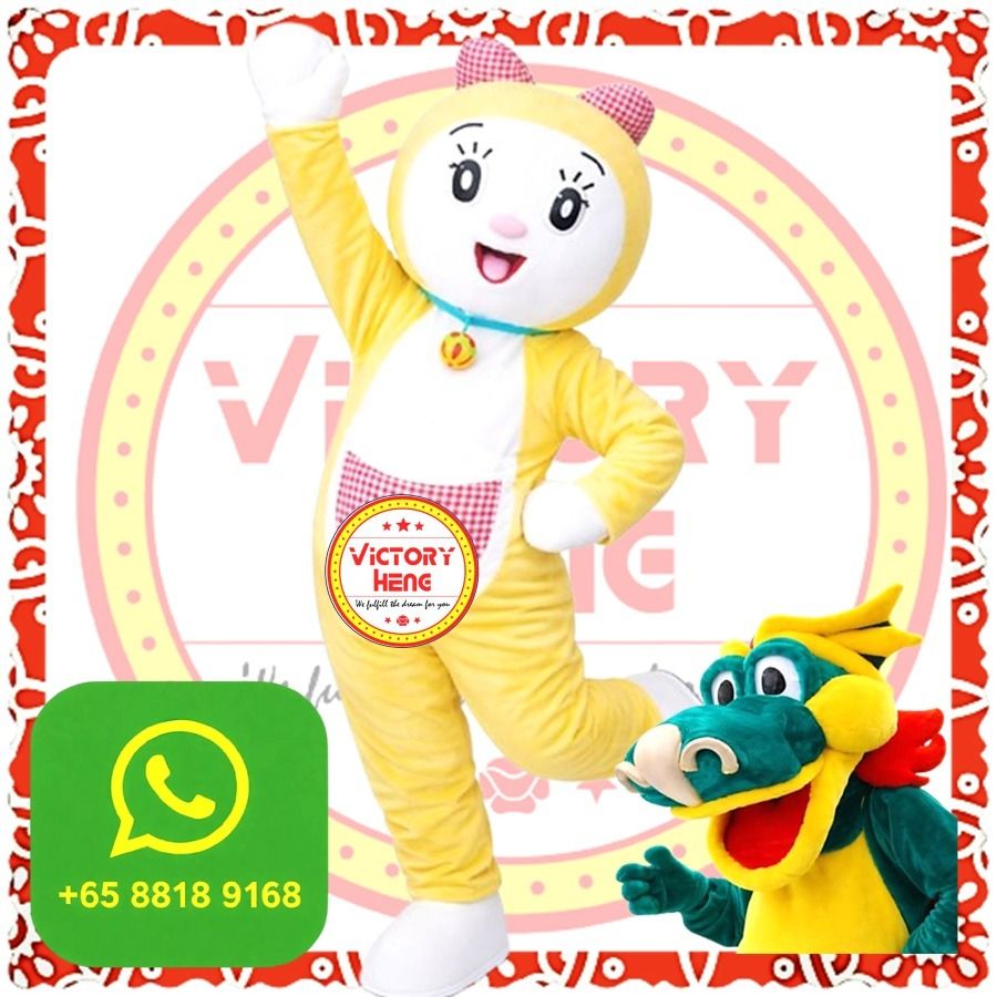 🤖 Dorami Mascot, Hobbies & Toys, Occasions & Party Supplies on Carousell