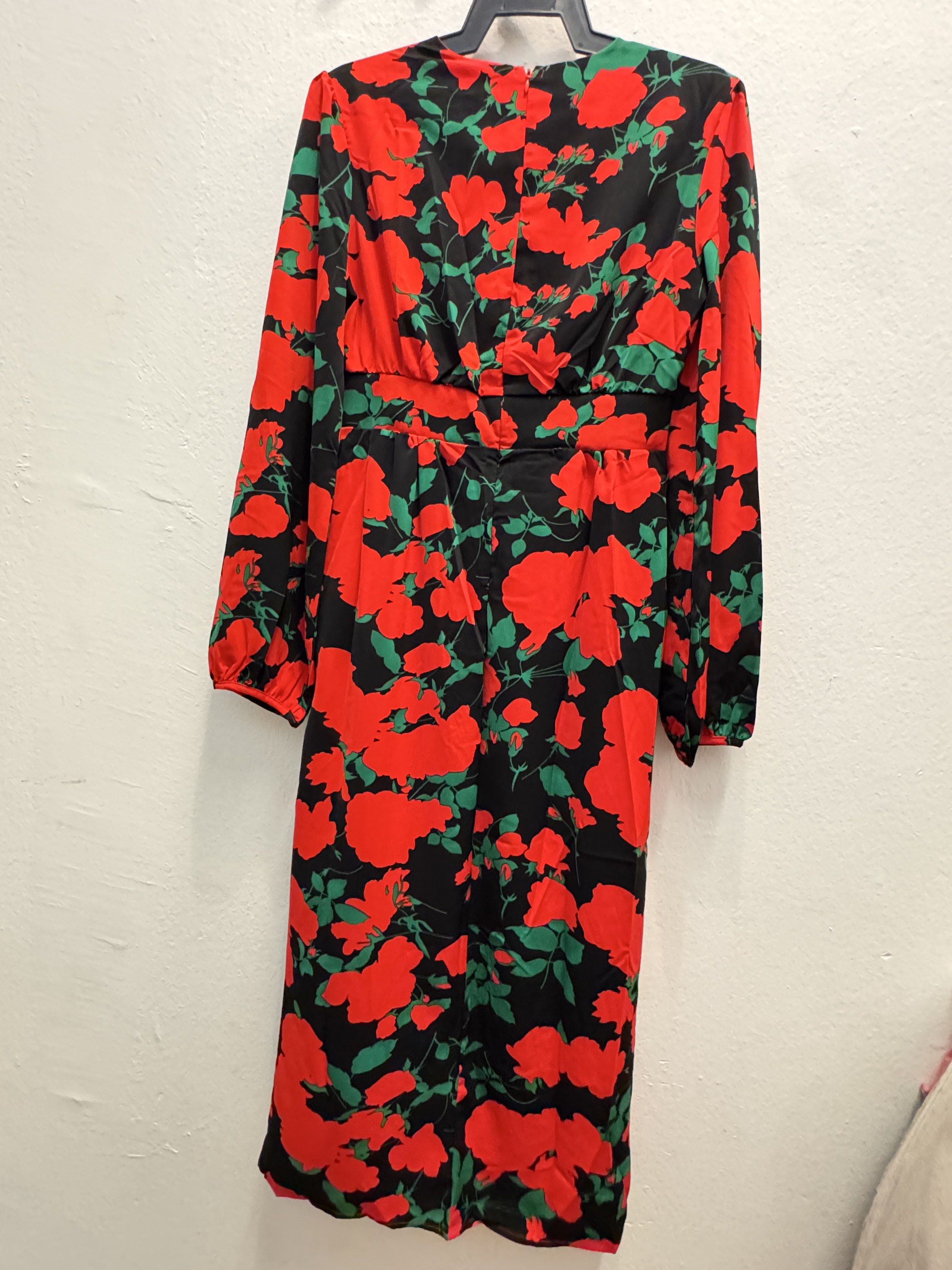 🌹 OSA Red Floral Midi Dress | Slimming Fit 🌹, Women's Fashion, Dresses ...