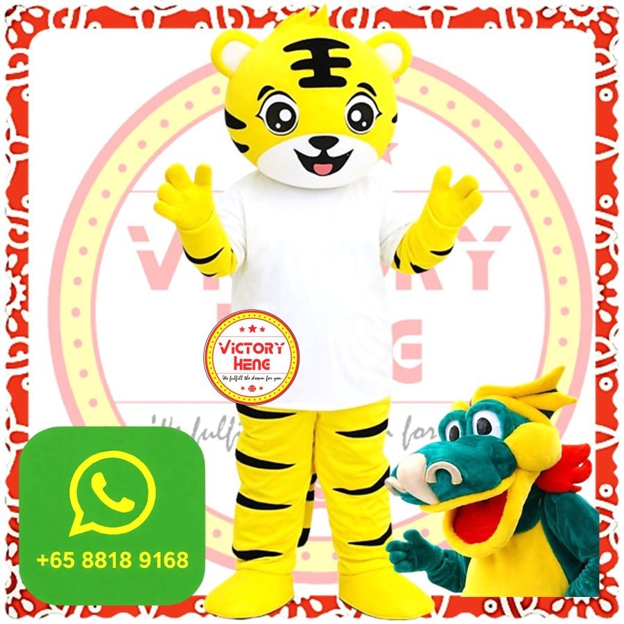 🐯 Tiger Mascot, Hobbies & Toys, Occasions & Party Supplies on Carousell