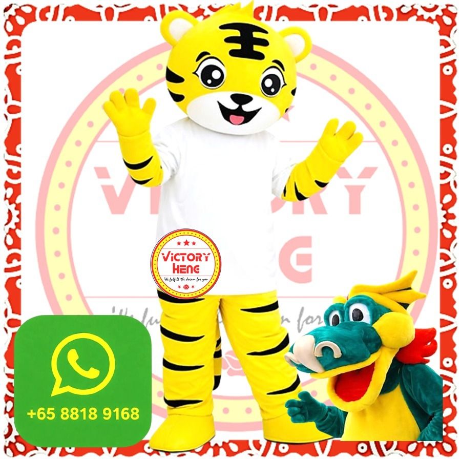 🐯 Tiger Mascot, Hobbies & Toys, Occasions & Party Supplies on Carousell