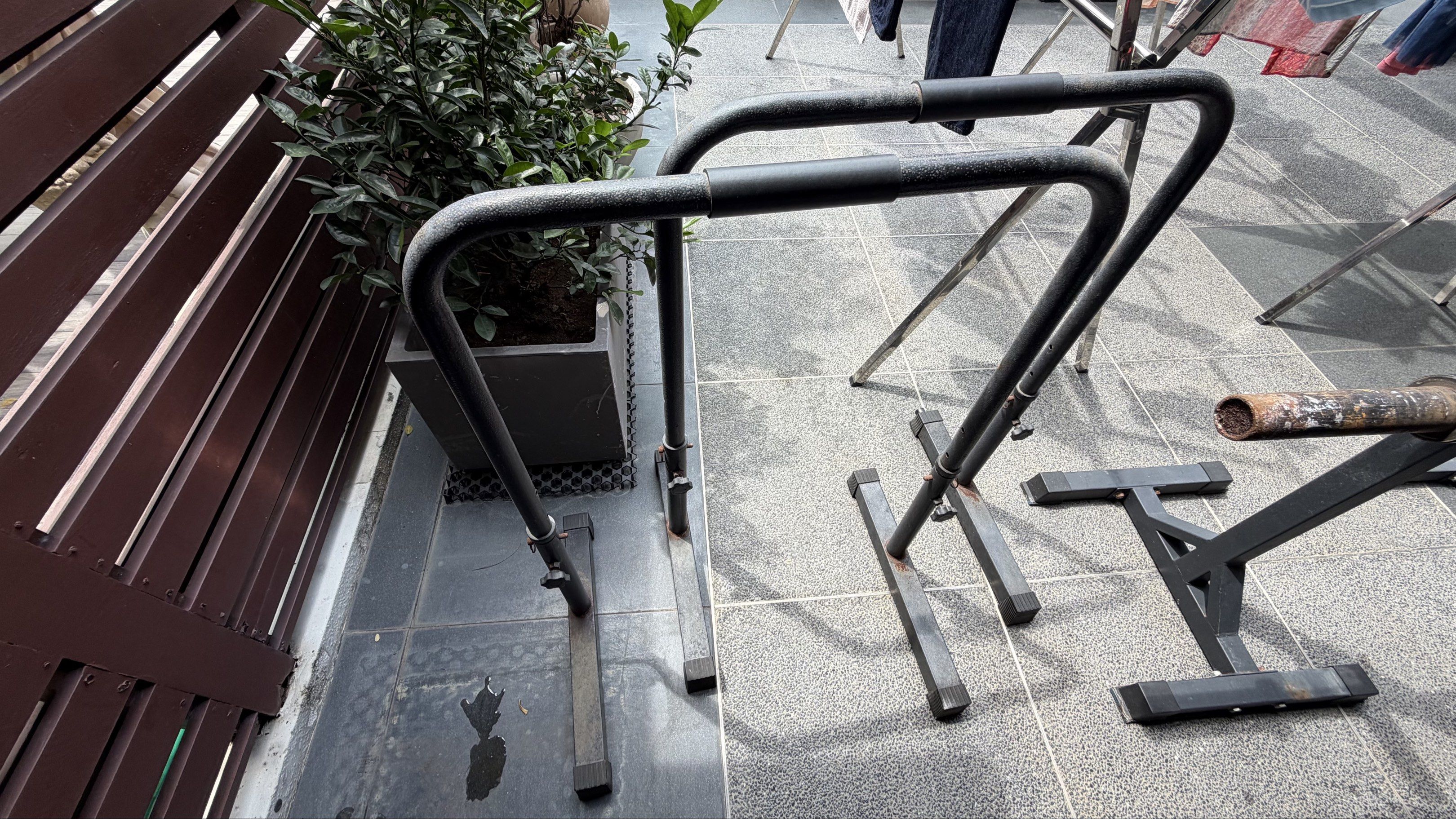 Adjustable Dip Bars - Black, Sports Equipment, Exercise & Fitness ...