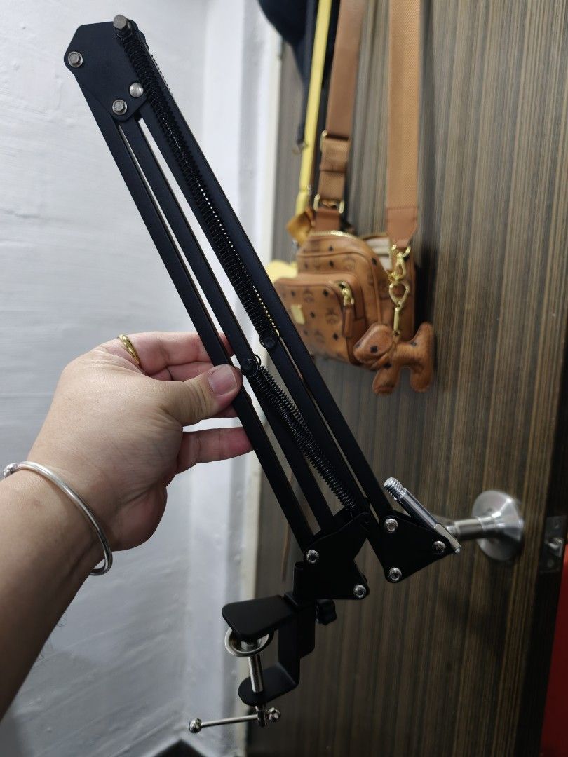 Adjustable Microphone Arm Stand - Black, Audio, Other Audio Equipment ...