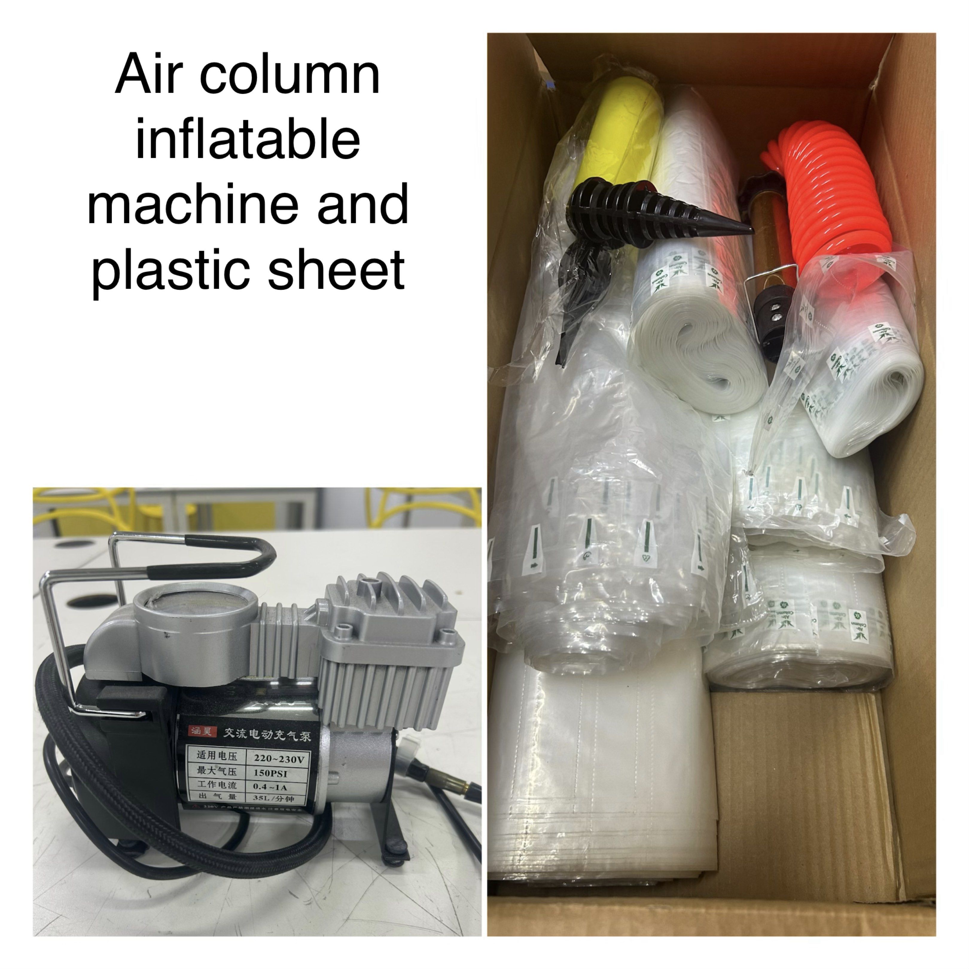 Air Column Inflatable Machine and Plastic Sheets, Hobbies & Toys ...
