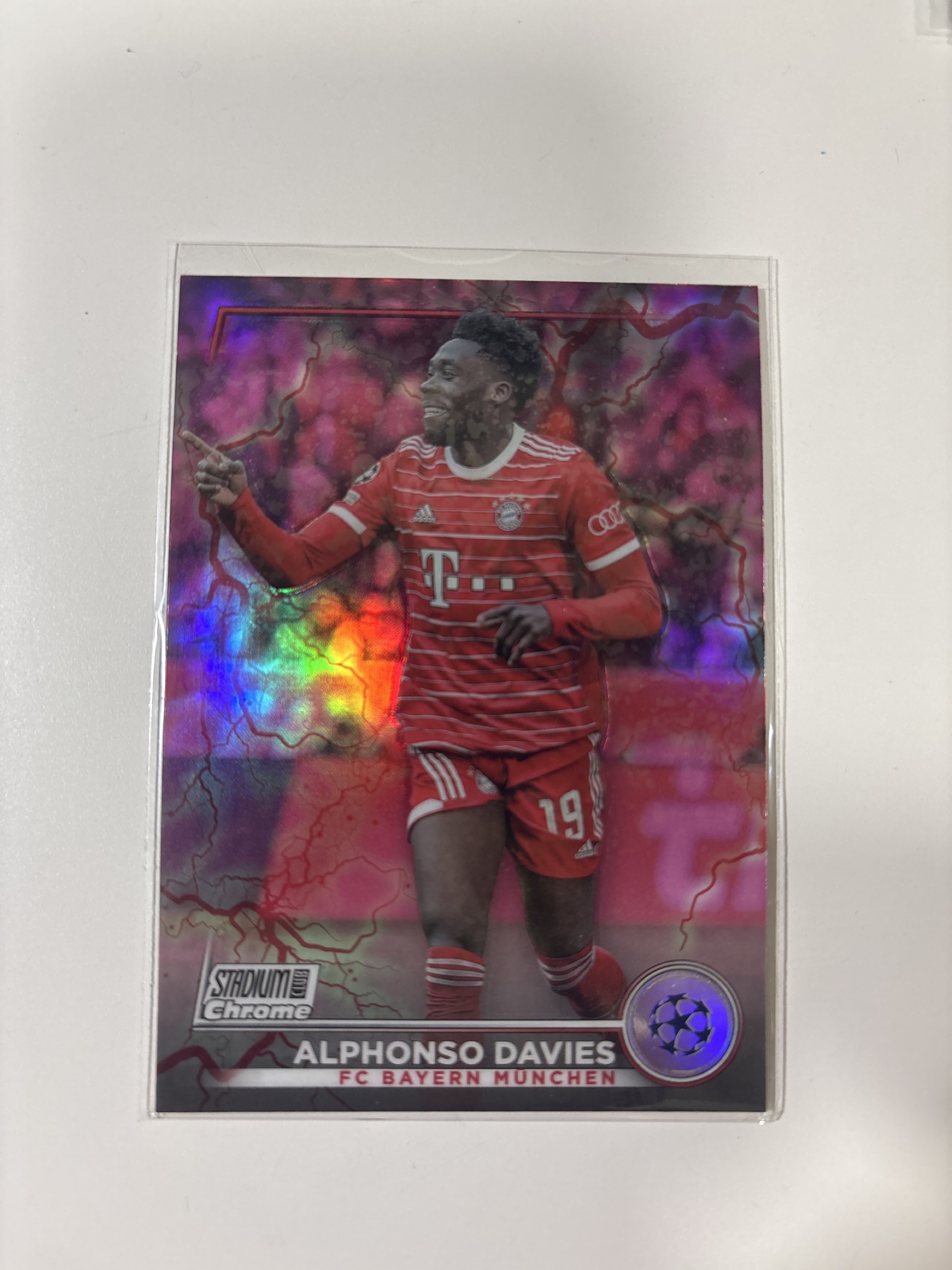 Alphonso Davies electric pink, Hobbies & Toys, Toys & Games on Carousell