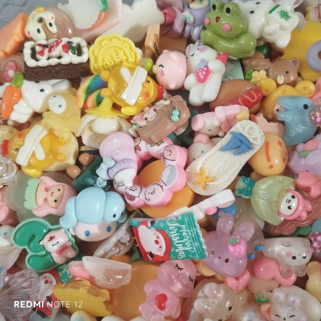Assorted Kawaii Resin Charms, Hobbies & Toys, Stationery & Craft, Craft ...