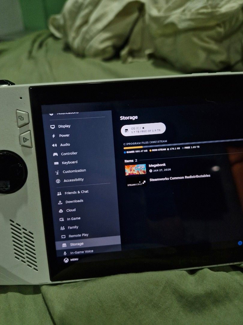 ASUS ROG Ally Z1 Extreme 2TB 80wh Bazzite os, Video Gaming, Video Game ...