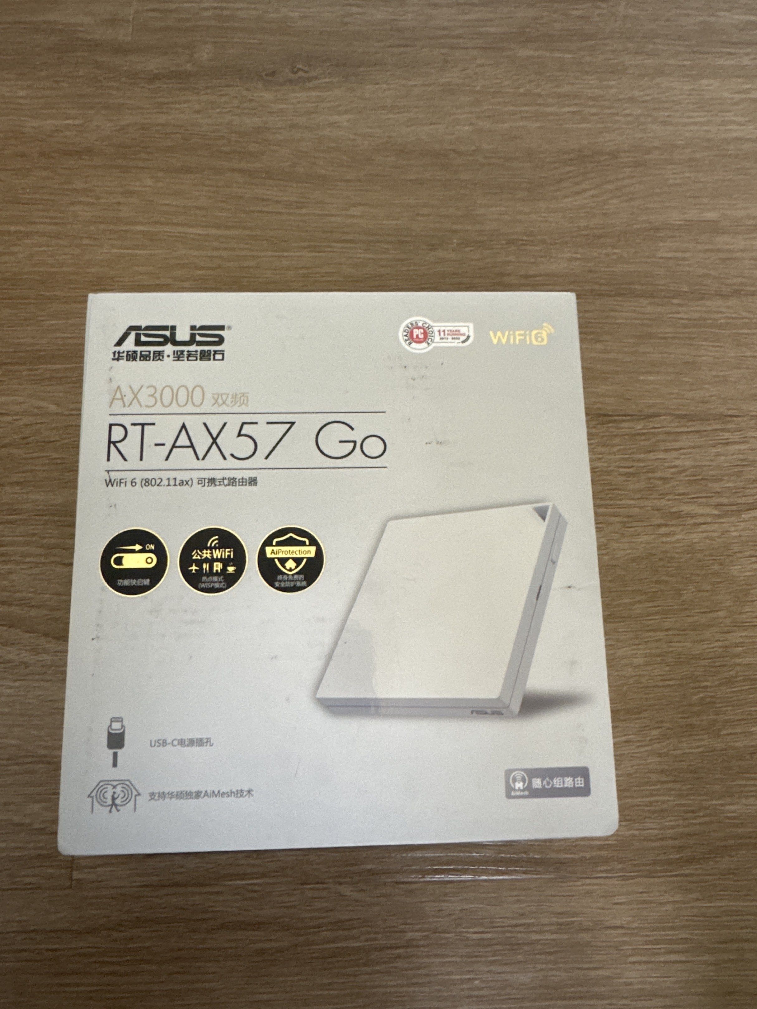 ASUS RT-AX57 Go AX3000 WiFi 6 Router, Computers & Tech, Parts ...
