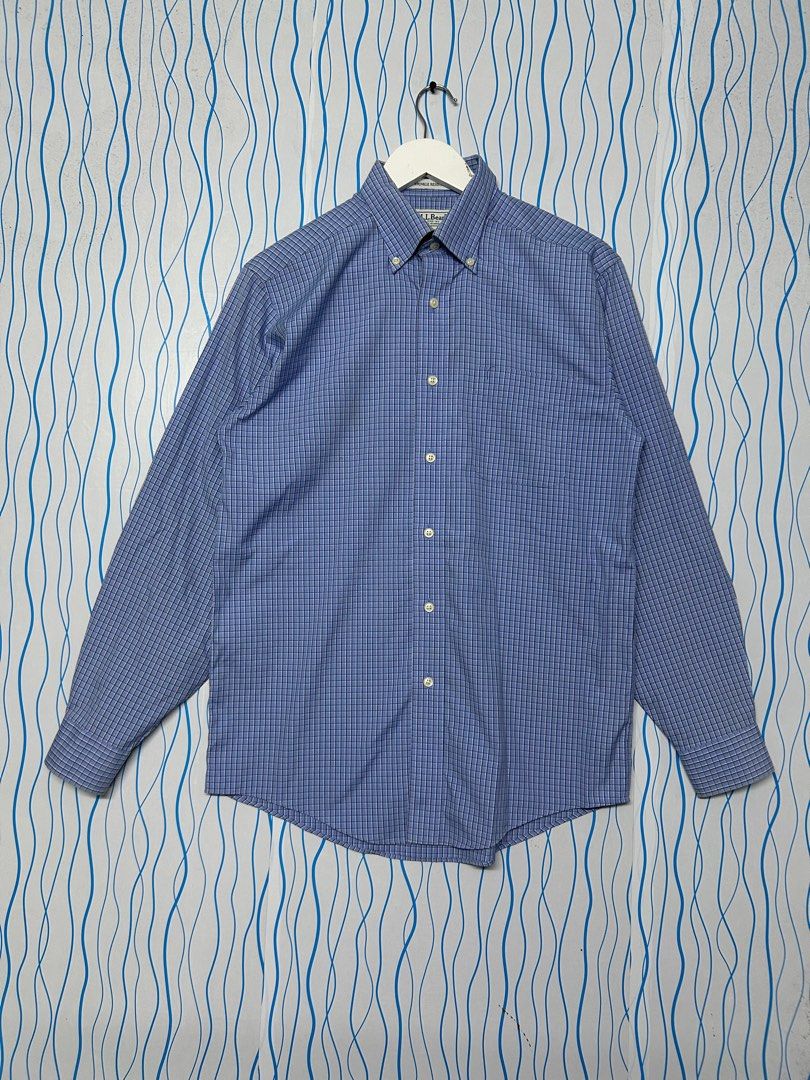 (B8) LL BEAN KEMEJA LONG SLEEVE, Men's Fashion, Tops & Sets, Formal ...