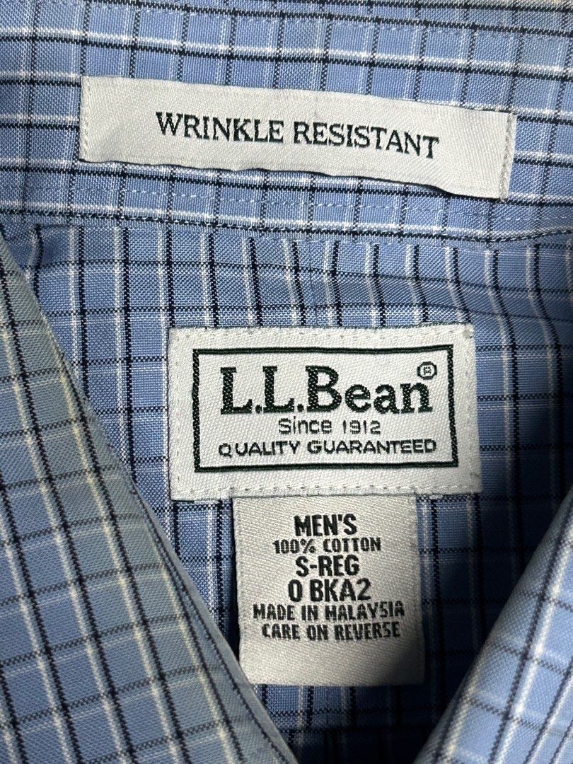 (B8) LL BEAN KEMEJA LONG SLEEVE, Men's Fashion, Tops & Sets, Formal ...