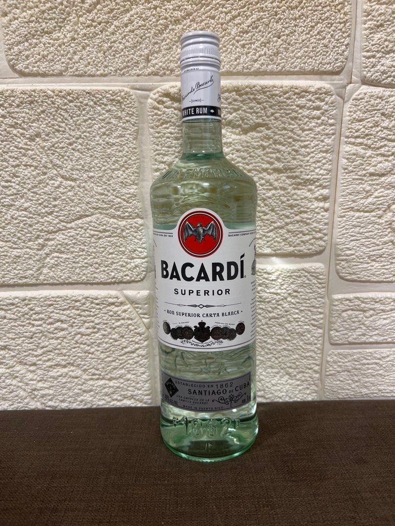 Bacardi Superior White Rum 1L, Food & Drinks, Alcoholic Beverages on ...
