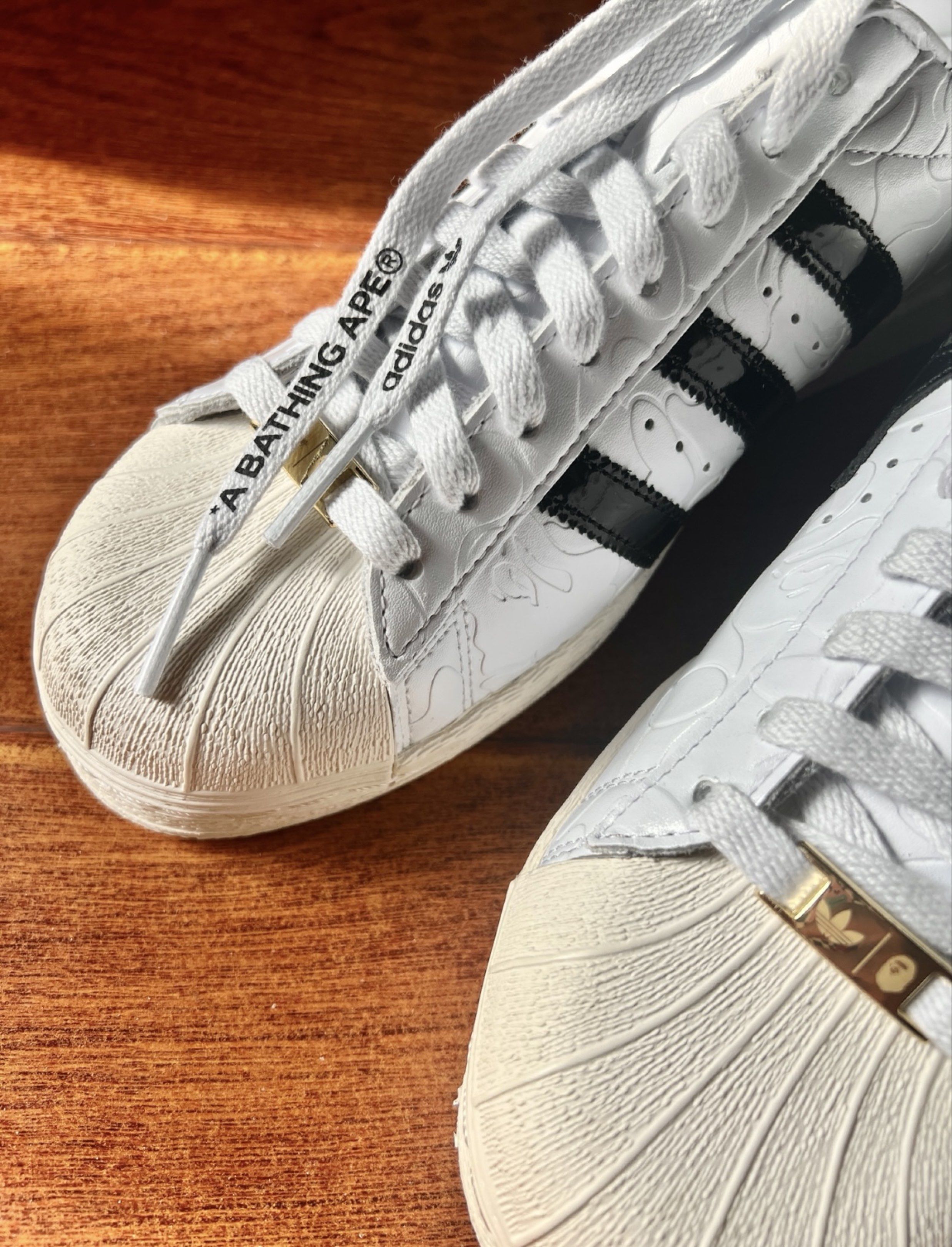 BAPE x adidas originals SUPERSTAR White, Men's Fashion, Footwear ...