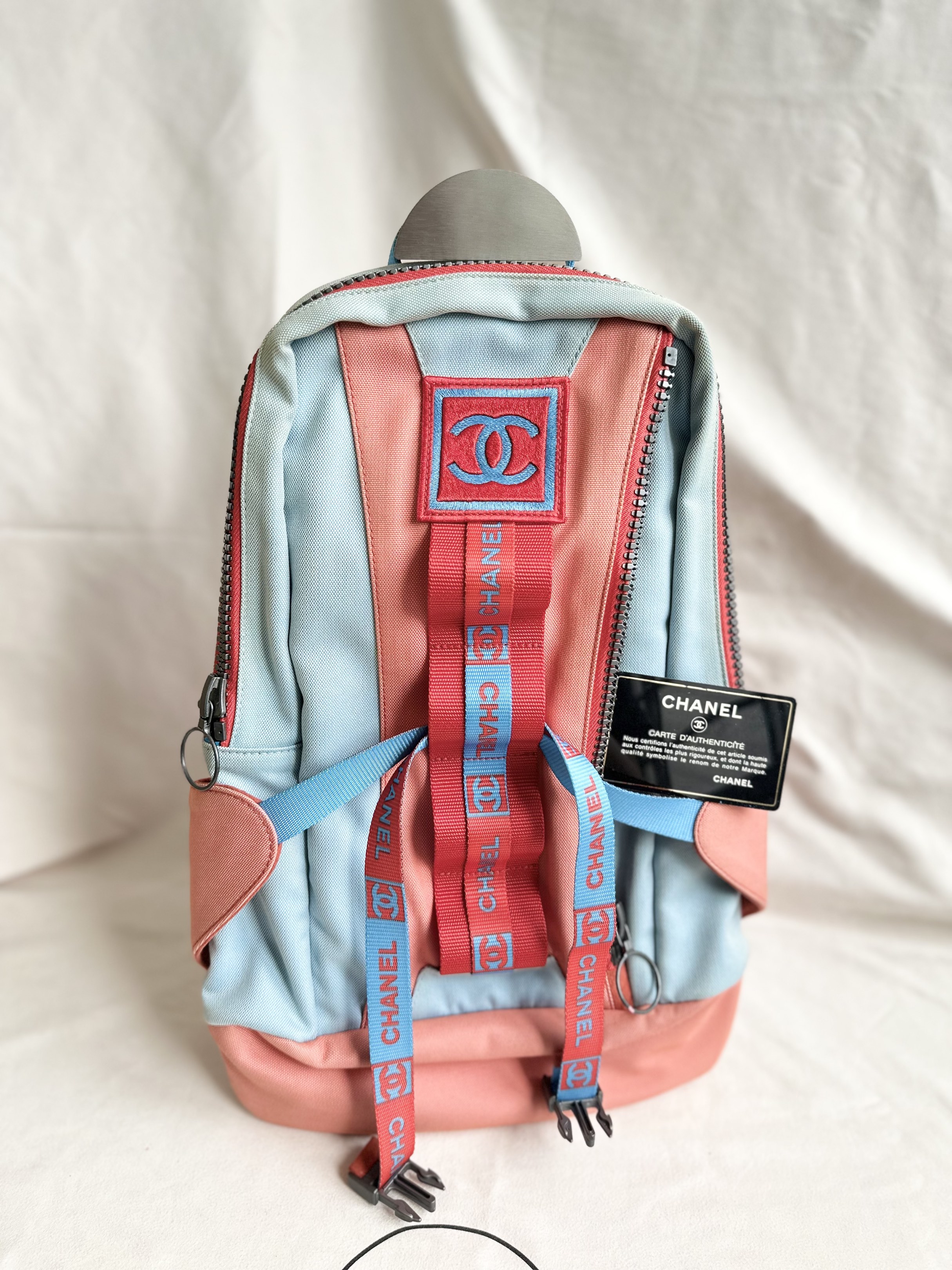 🎁Best Deal RARE Chanel Sports Backpack Canvas CC Logo, Luxury, Bags ...