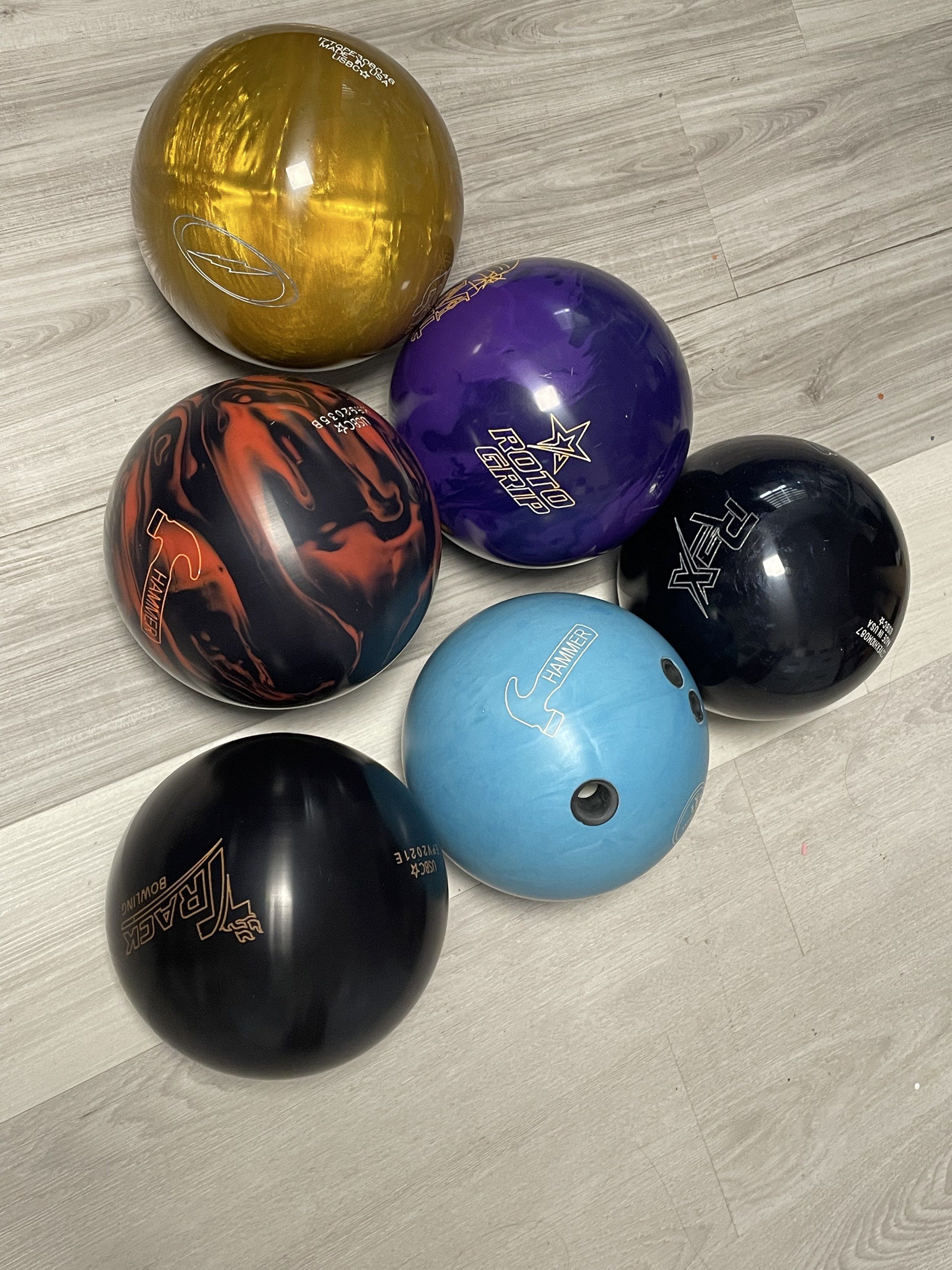 Bowling balls (Storm/Hammer/Roto Grip/Track), Sports Equipment, Other ...