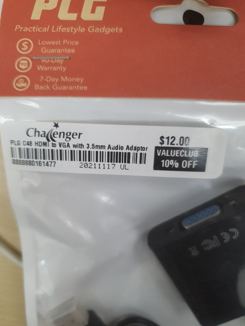 Challenger PLG HDMI to VGA Adapter, Computers & Tech, Parts ...