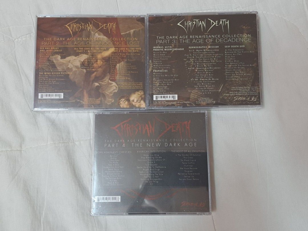 Christian Death- The Dark Age Renaissance Collection, Hobbies & Toys ...
