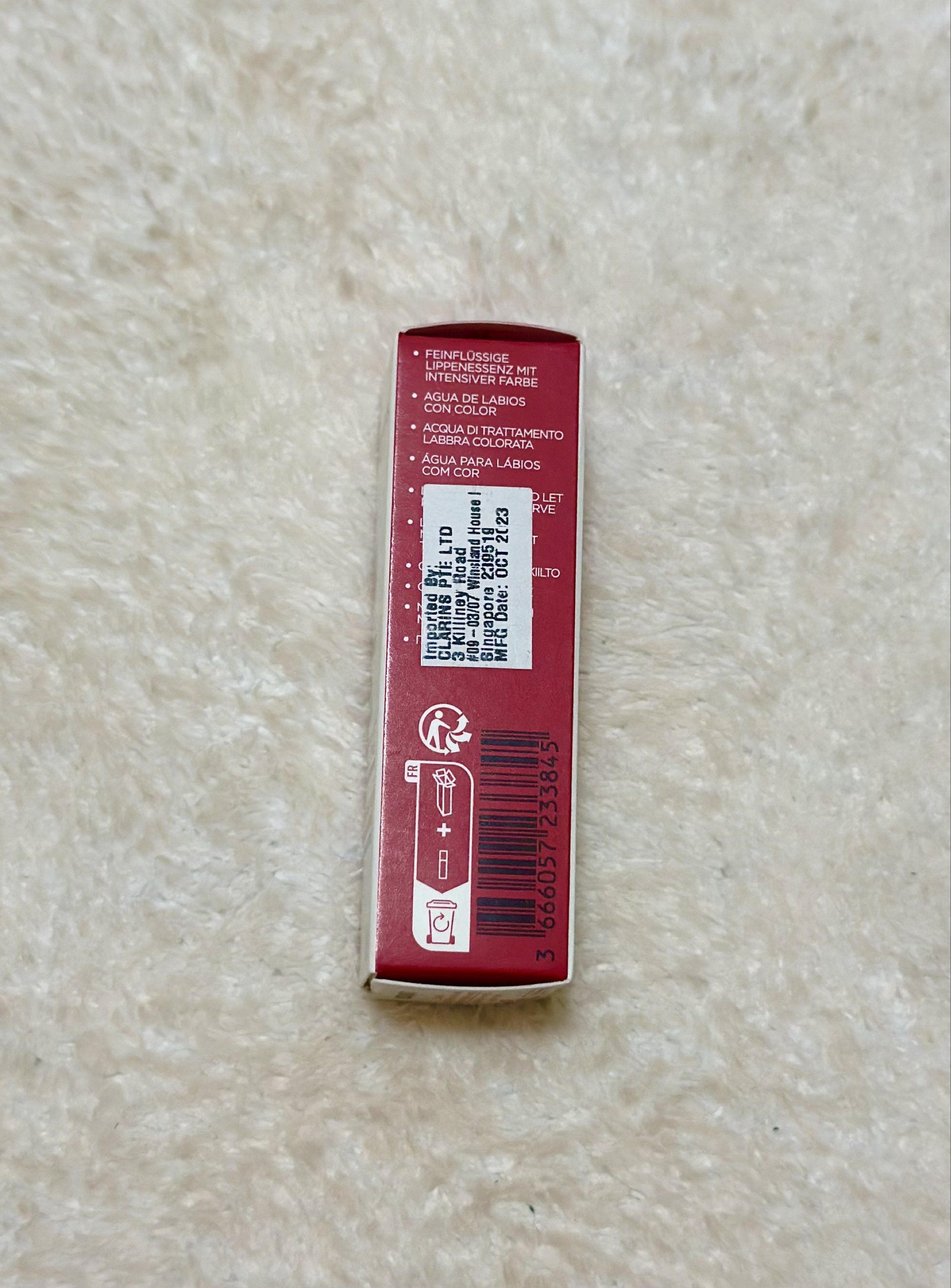 Clarins Water Lip Stain - 11 Soft Pink Water, Beauty & Personal Care ...