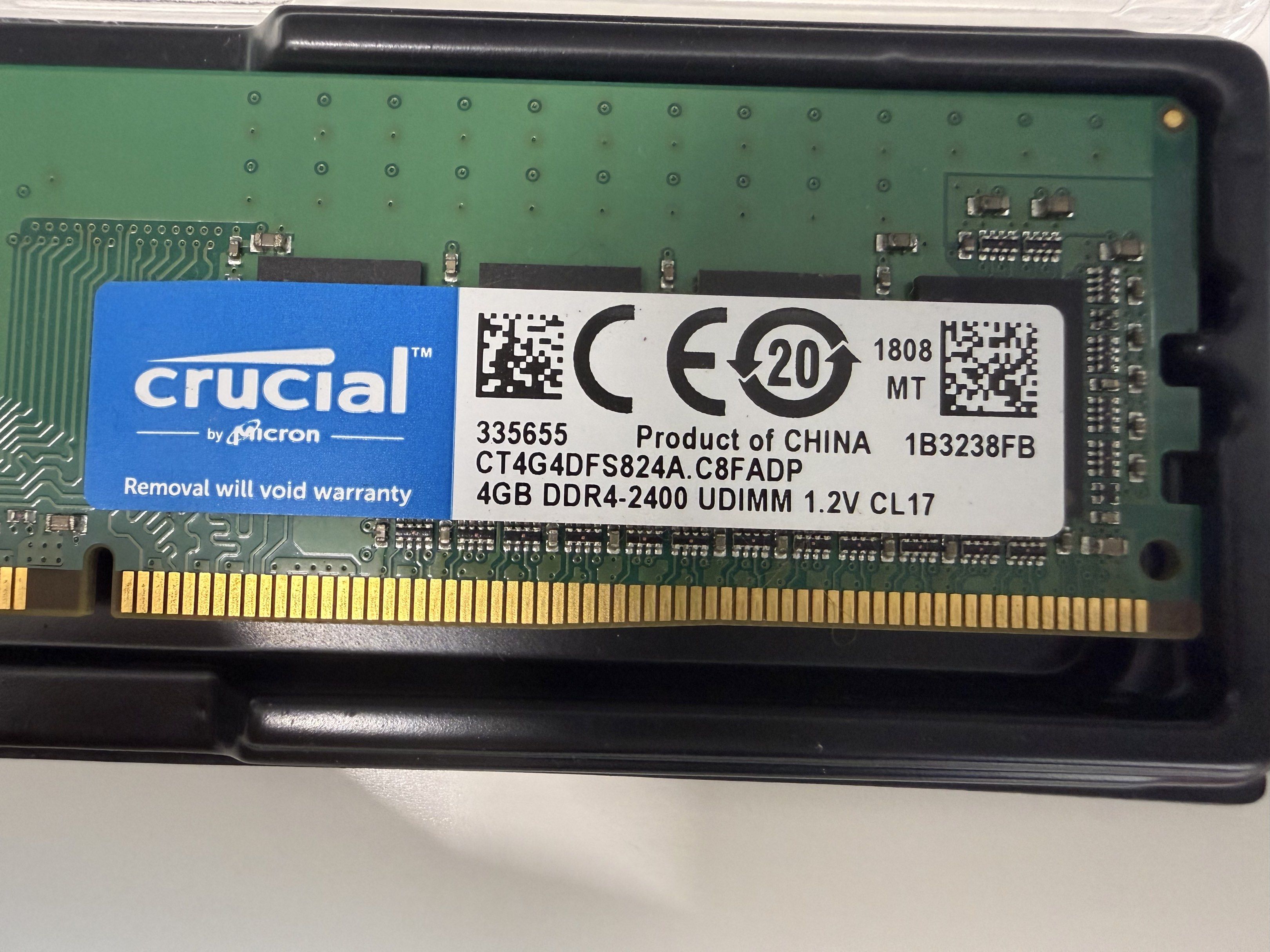 Crucial 4GB DDR4-2400 UDIMM RAM, Computers & Tech, Parts & Accessories ...