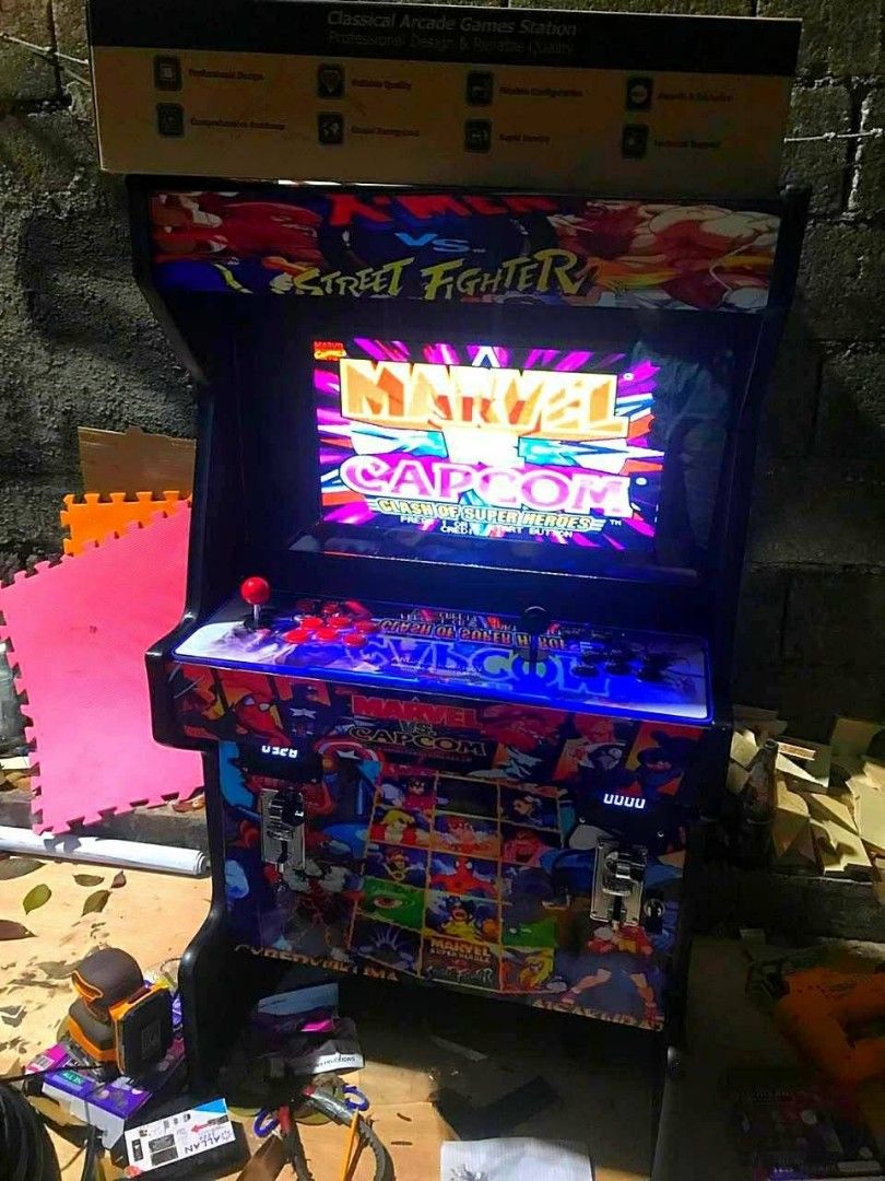 Custom Arcade Machine - Street Fighter & Marvel Games, Video Gaming ...