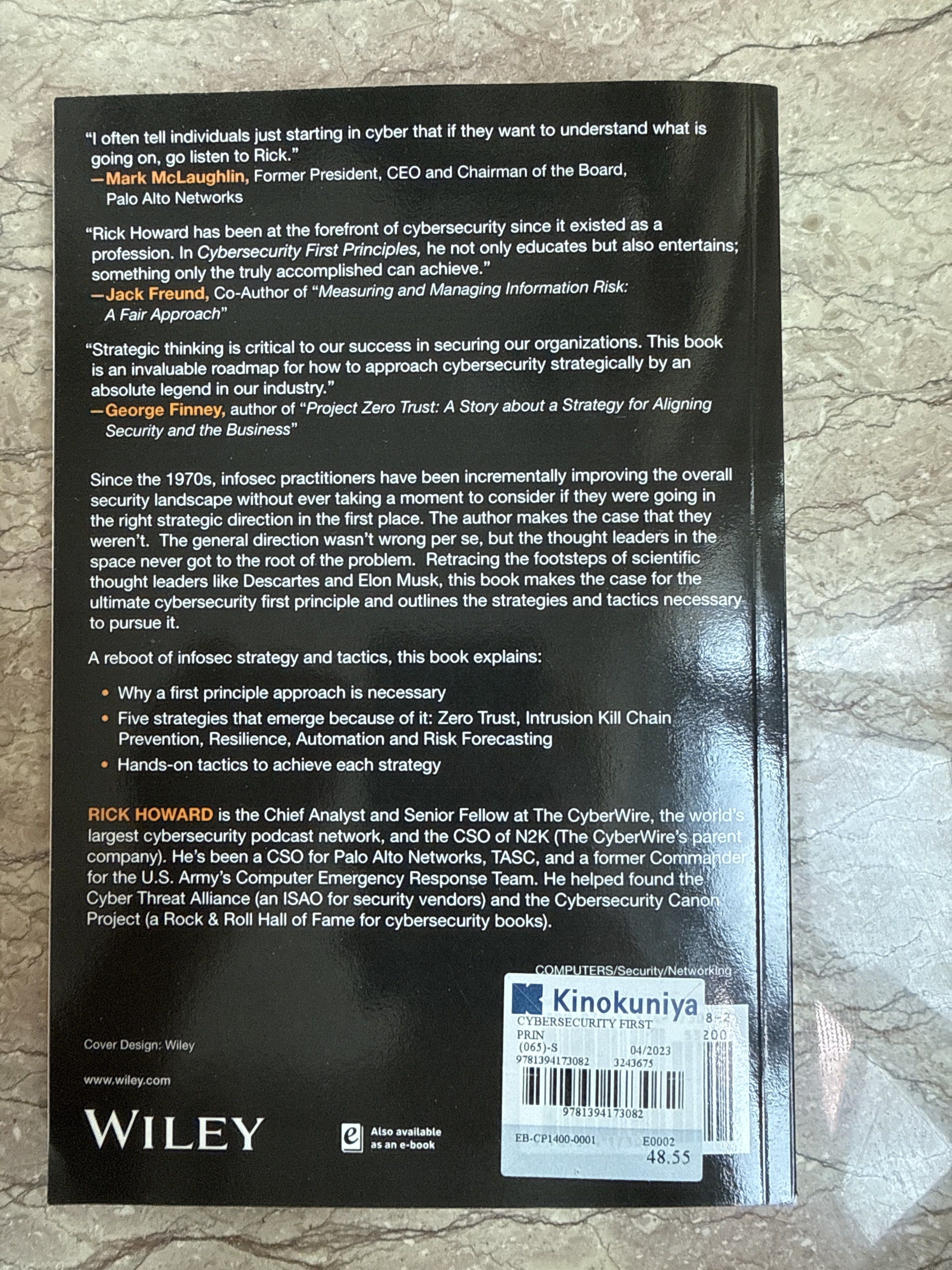 Cybersecurity First Principles Book by Wiley, Hobbies & Toys, Books ...