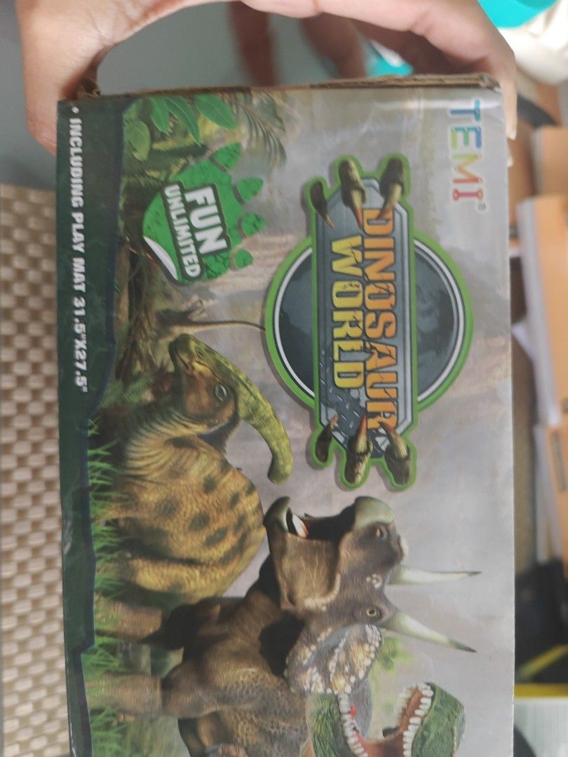 Dinosaur world Toy Figure with Activity Play Mat & Trees playset ...