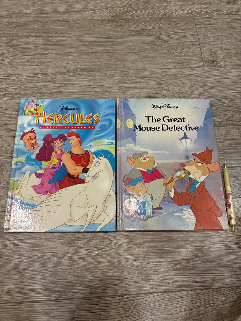 Disney Hercules & The Great Mouse Detective Books, Hobbies & Toys ...