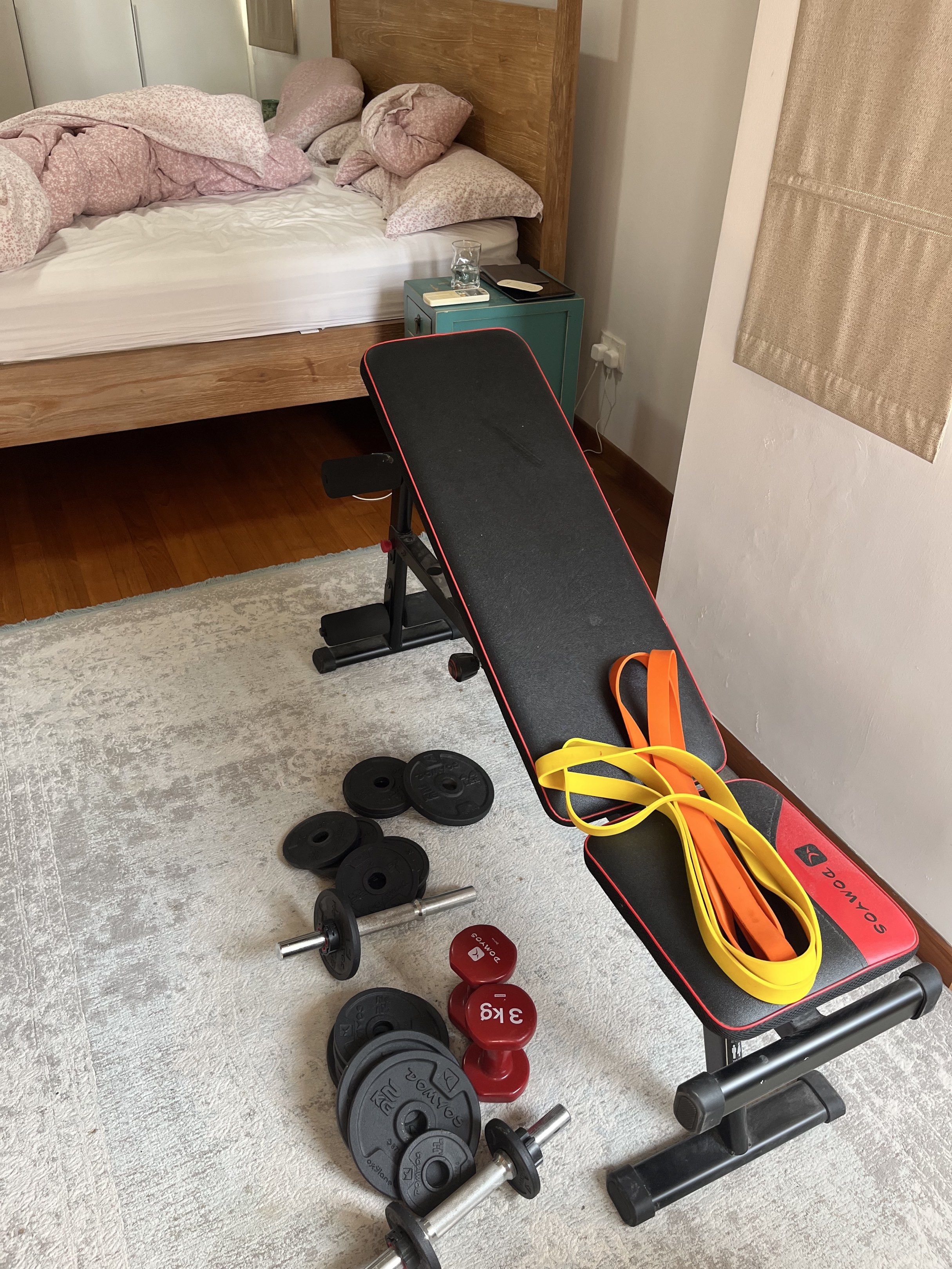 Domos Adjustable Bench + Max Strength Dip Station, Sports Equipment ...