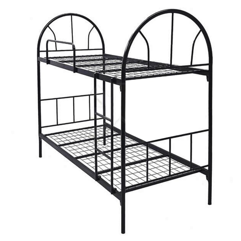 Double Deck Bunk Bed Black Bunk Bed High Low Bedframe Single Bedframe 🚚 ...