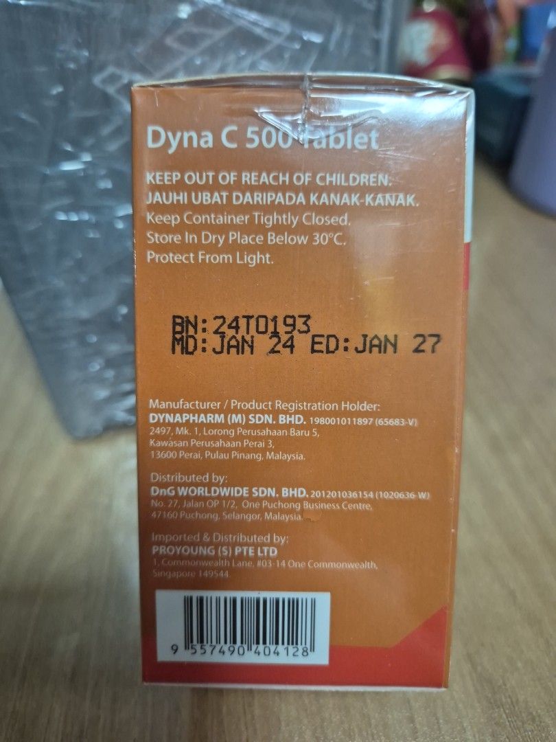 Dyna C 500 Tablet - 100 Tablets, Health & Nutrition, Health Supplements ...