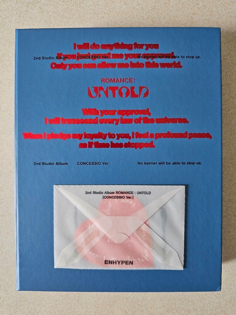 ENHYPEN 2nd Studio Album - ROMANCE : UNTOLD, Hobbies & Toys ...