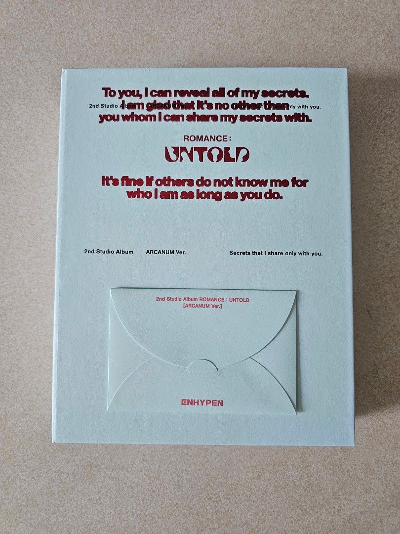 ENHYPEN 2nd Studio Album - UNTOLD (Arcanum Ver.), Hobbies & Toys ...