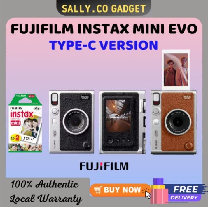 Fujifilm Instax Mini Evo Type-C Instant Camera, Photography, Cameras on ...